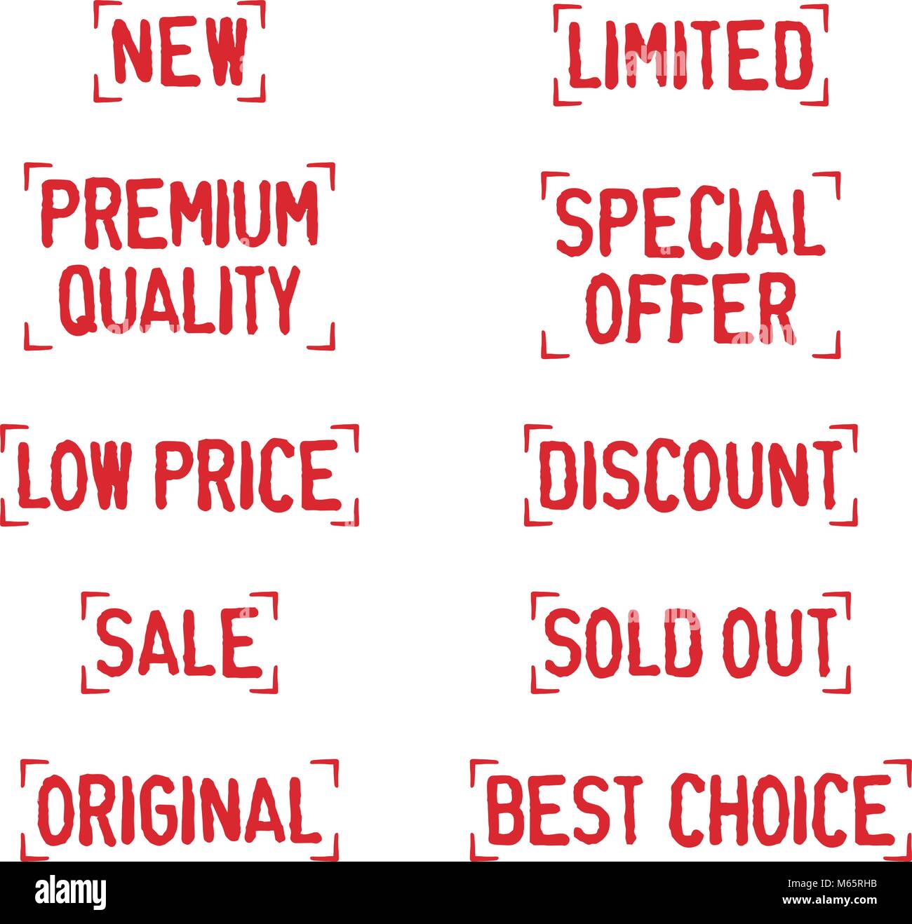 Old Rubber Stamp Collection Set Stock Vector Image & Art - Alamy