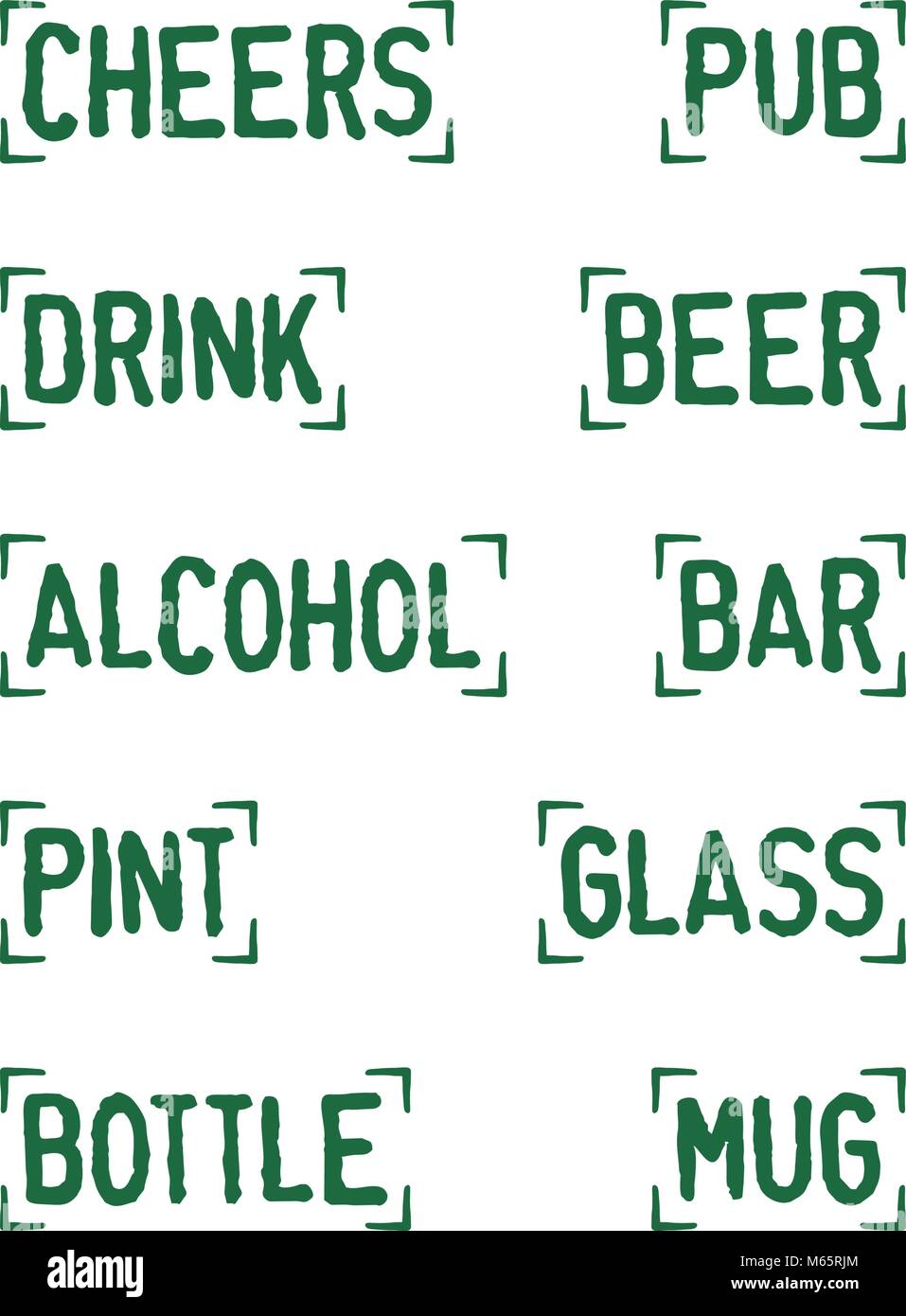 Beer mug set collection Stock Vector Images - Alamy