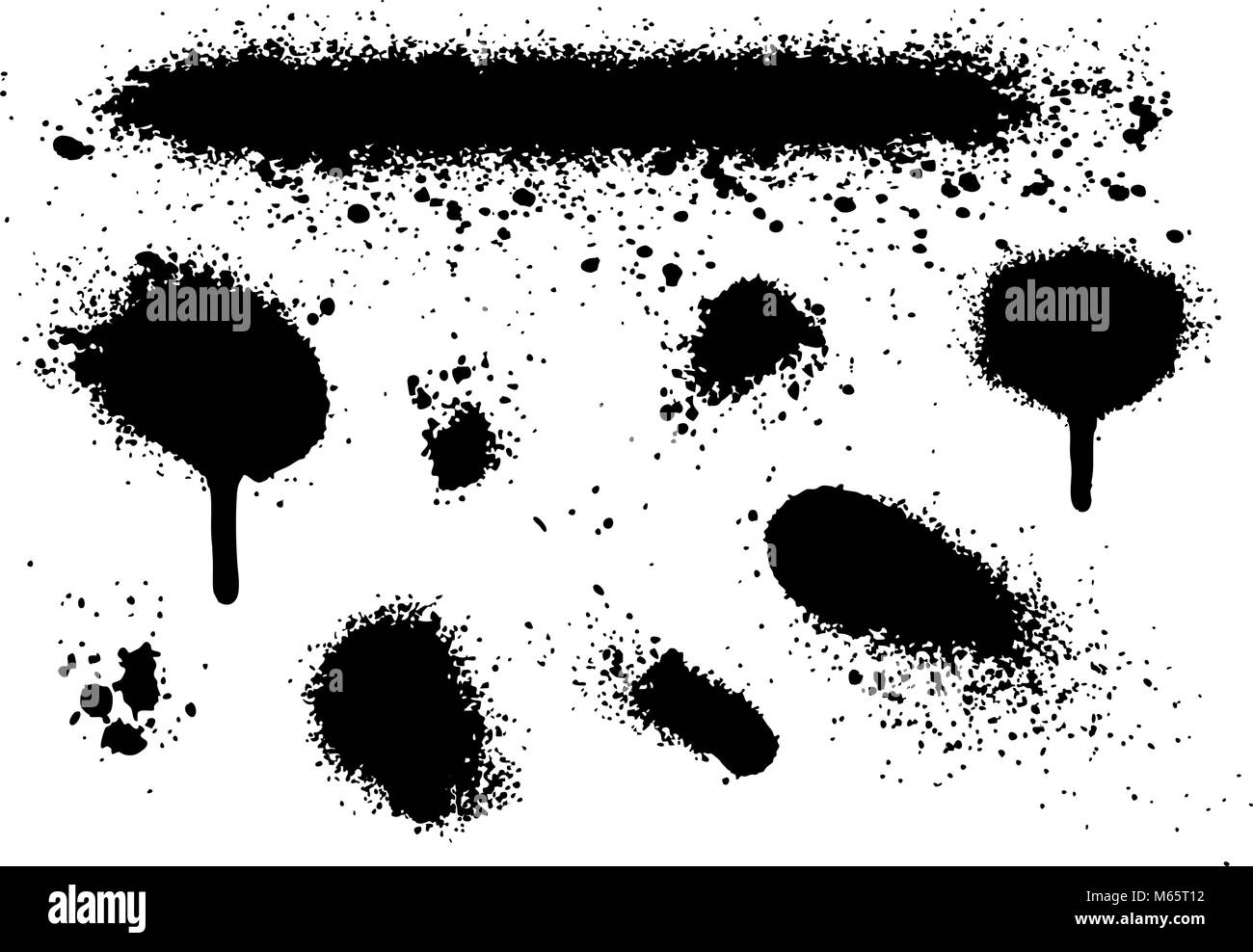Spray Paint Elements Set Stock Vector Image & Art - Alamy