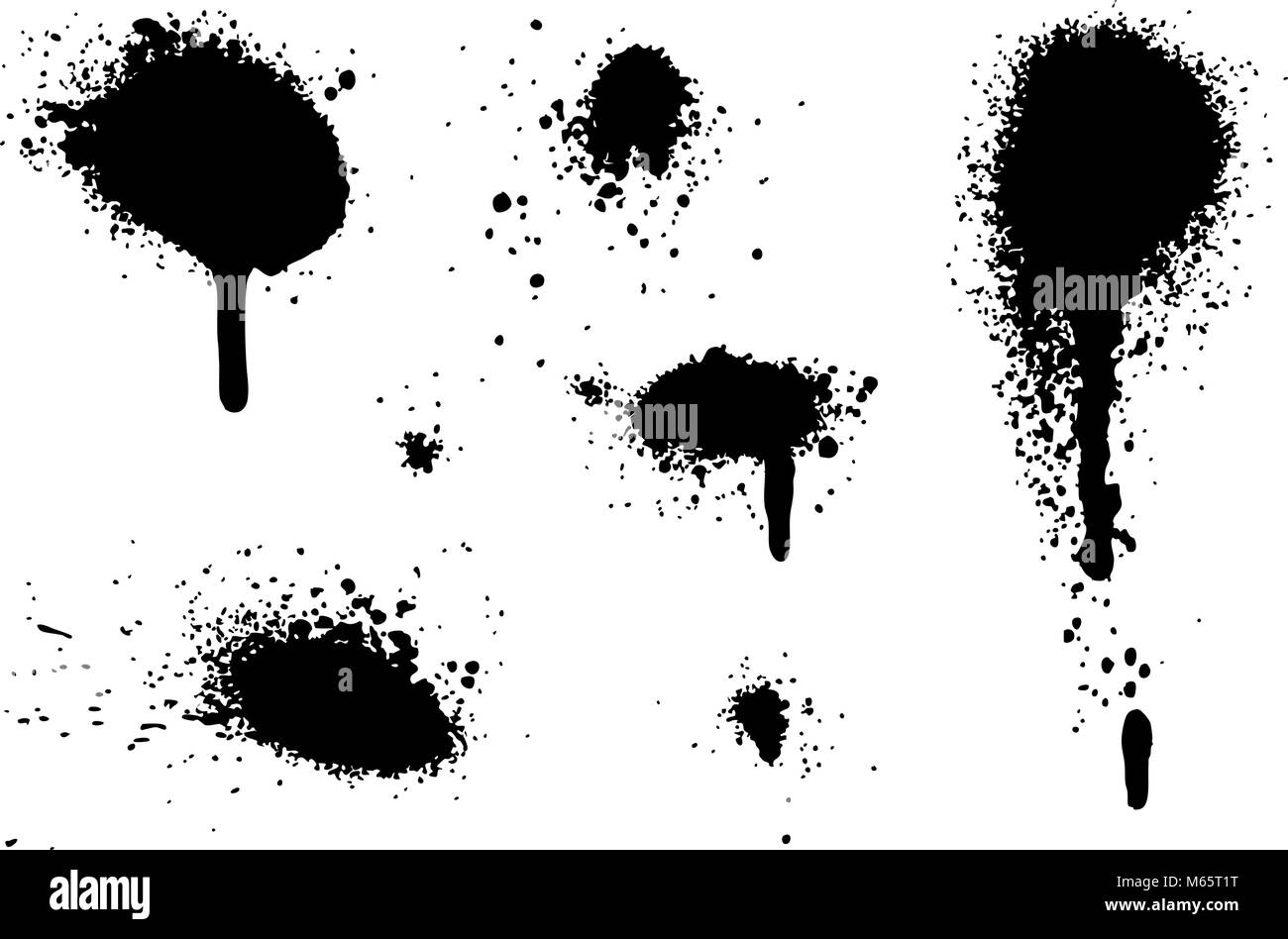 Spray Paint Elements Set Stock Vector Image & Art - Alamy