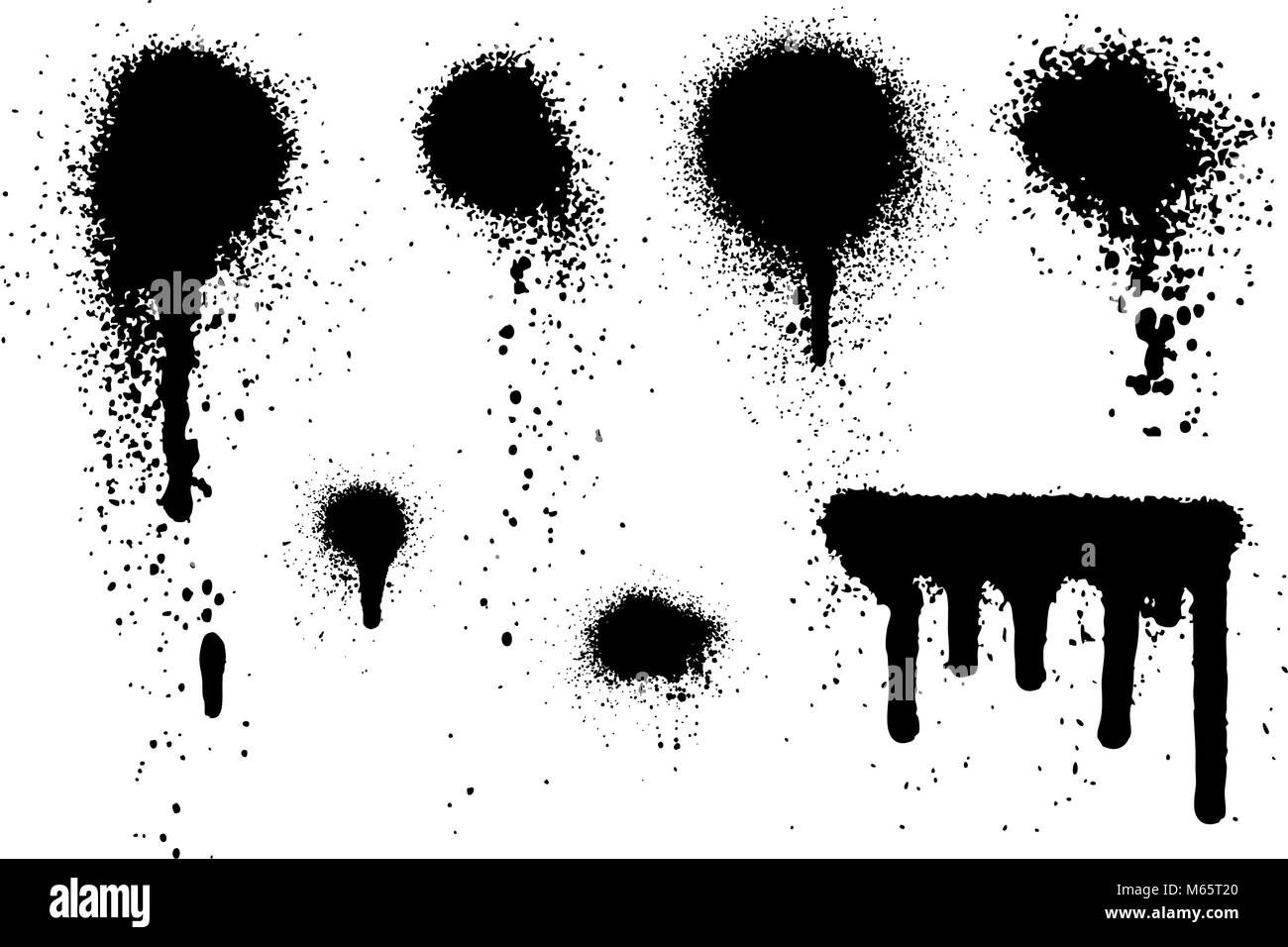 Spray Paint Elements Set Stock Vector Image & Art - Alamy