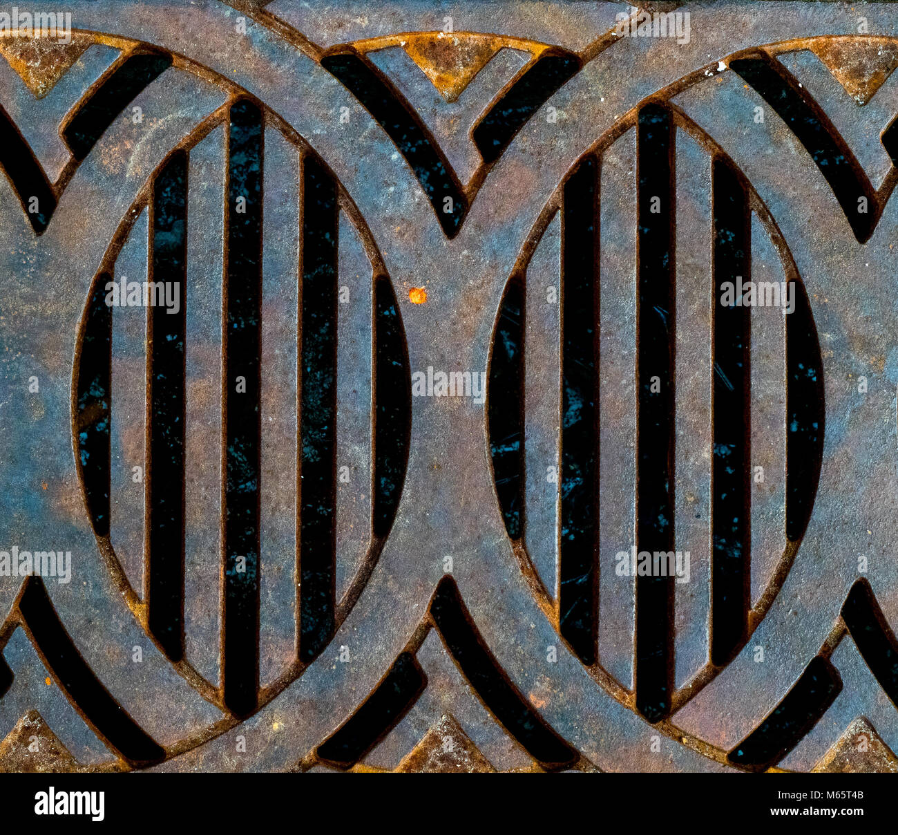 Abstract Metal Grate with interesting pattern, rusty Stock Photo - Alamy
