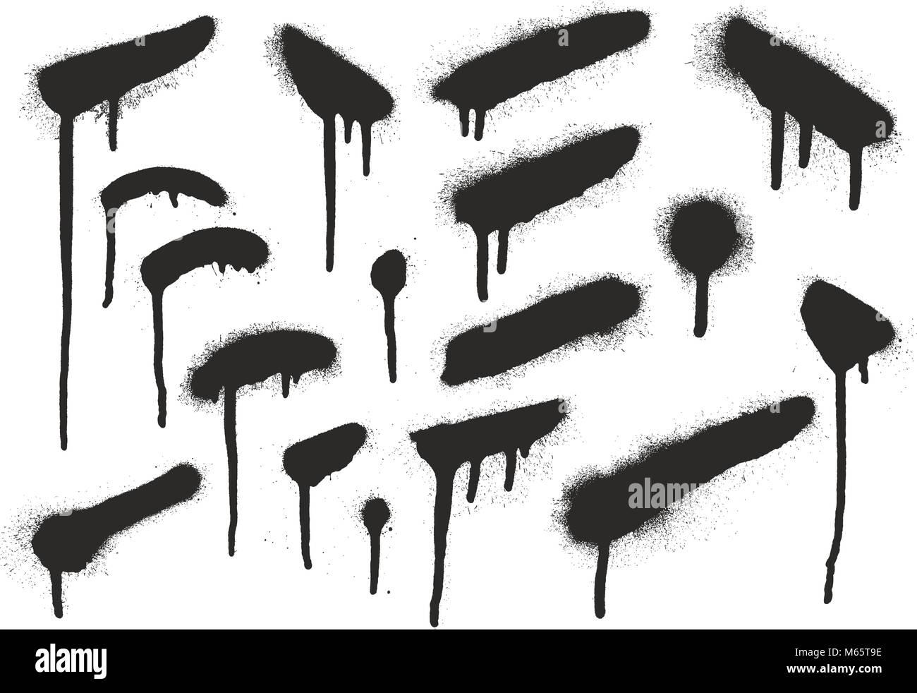 Spray Paint Elements Set Stock Vector Image & Art - Alamy