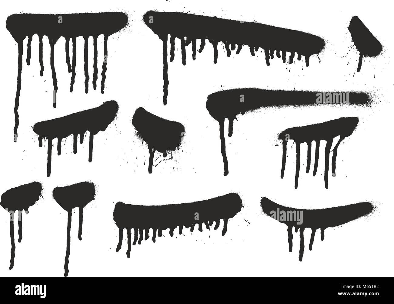 Spray Paint Elements Set Stock Vector Image & Art - Alamy