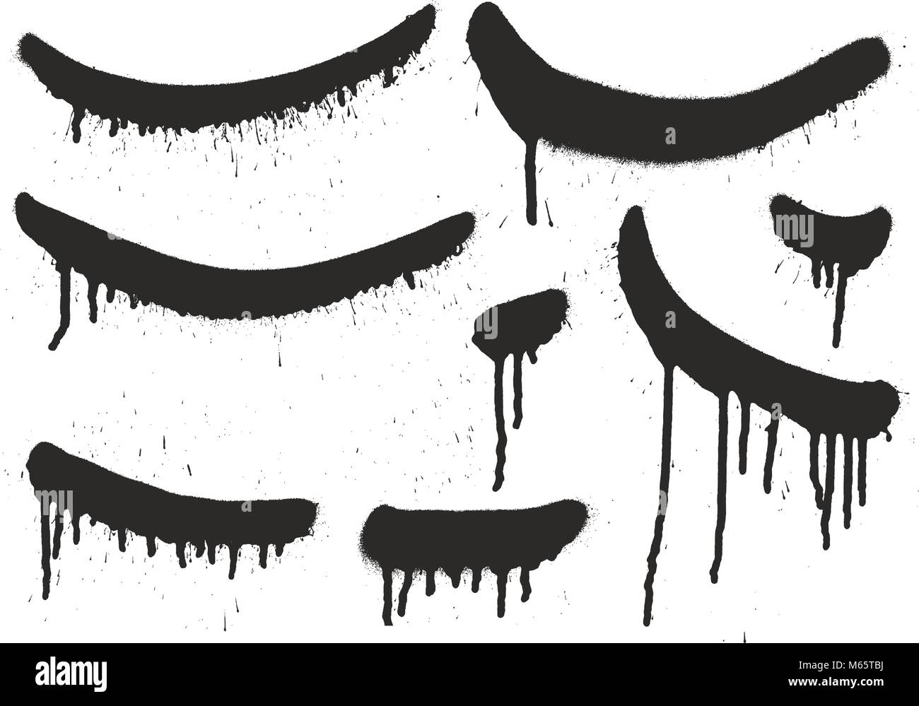 Spray Paint Elements Set Stock Vector Image & Art - Alamy