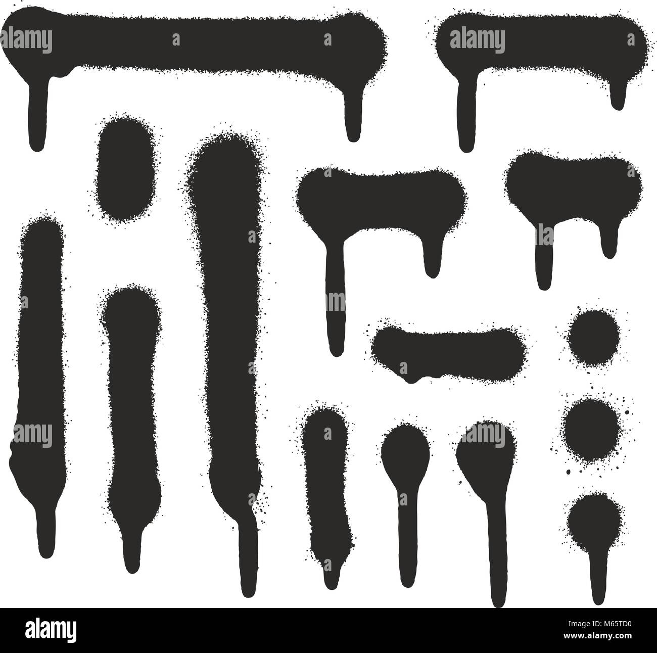 Spray Paint Elements Set Stock Vector Image & Art - Alamy