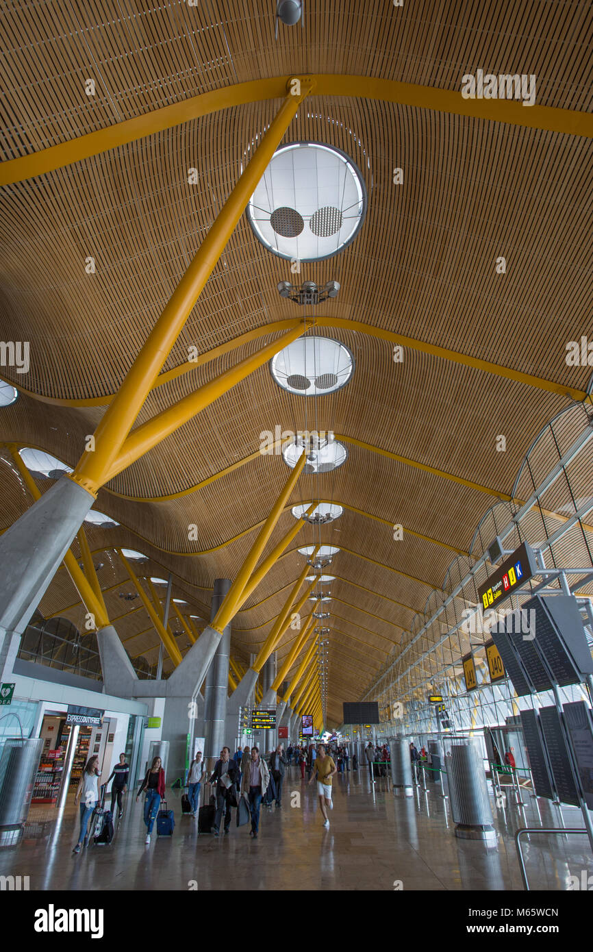 Barajas International Airport Terminal Madrid High Resolution Stock ...