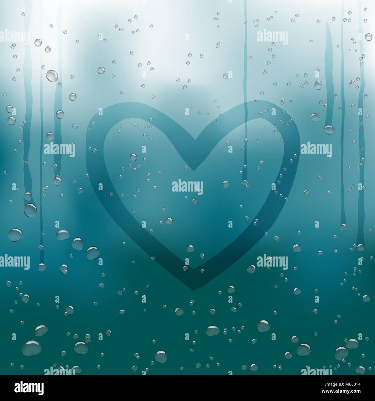 Dark blue heart bokeh background Stock Vector Images - Alamy