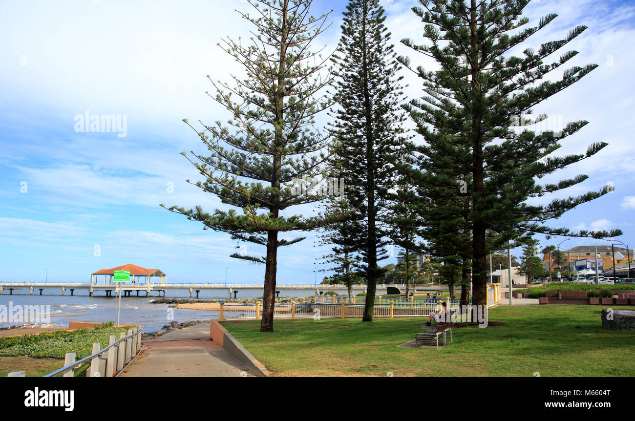 Recreation and relaxing area near the Redcliffe Jetty in front of the ...