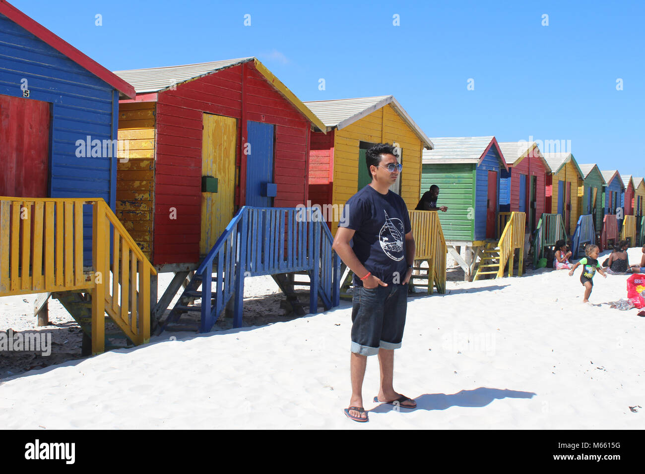St James Beach - Colorful changing rooms in Cape Town Stock Photo - Alamy