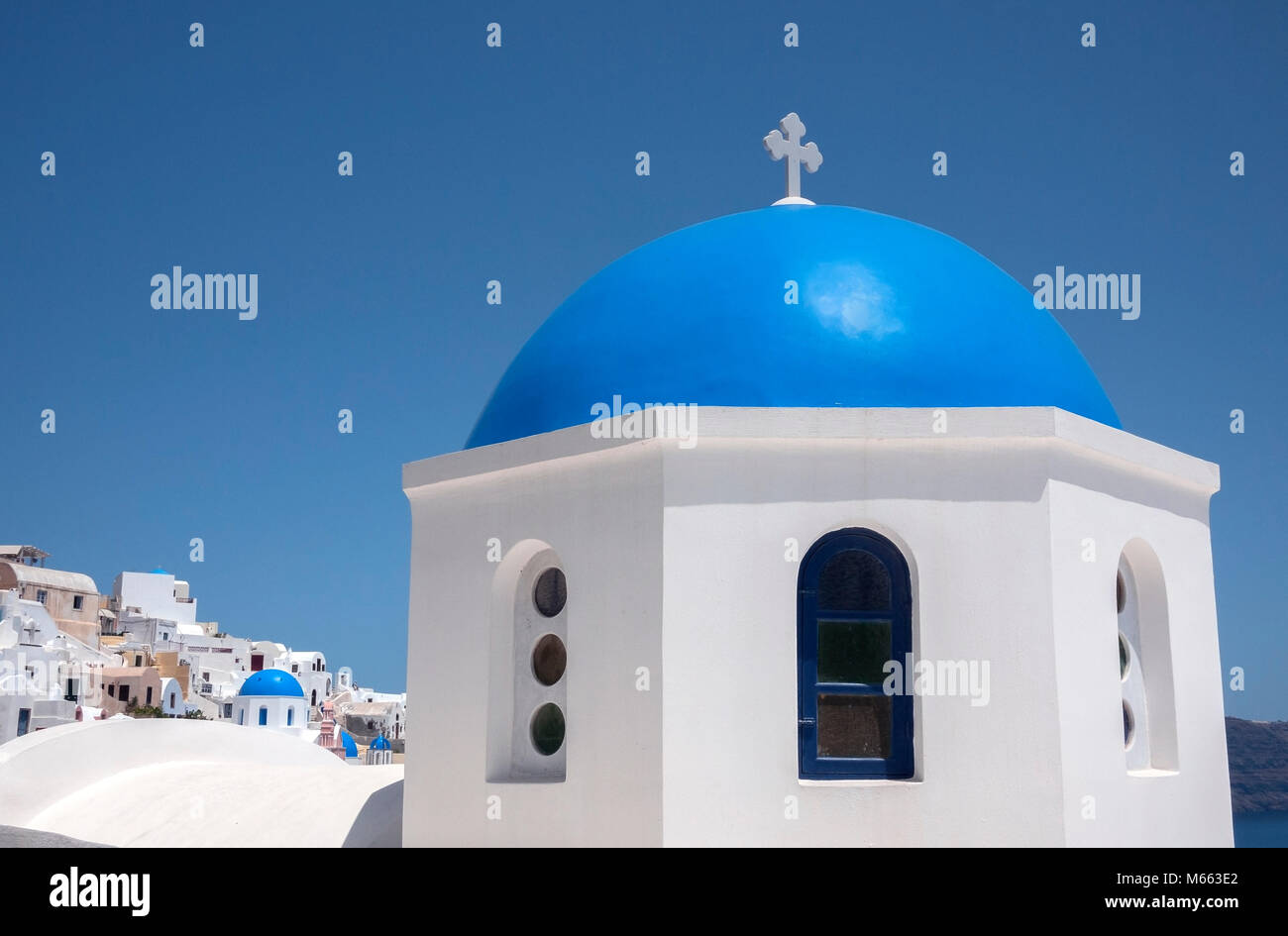 Oia village in Santorini island Stock Photo - Alamy