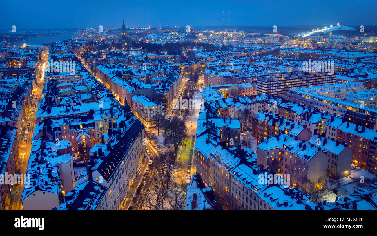 Aerial view of Stockholm City Stock Photo - Alamy