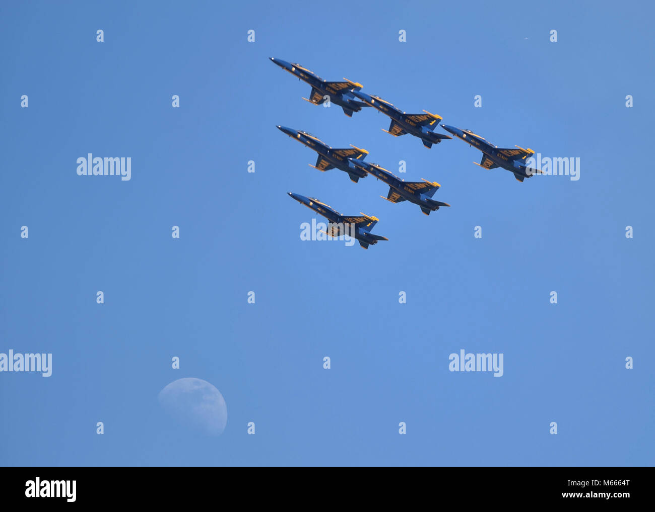 Blue angels delta formation hi-res stock photography and images - Alamy