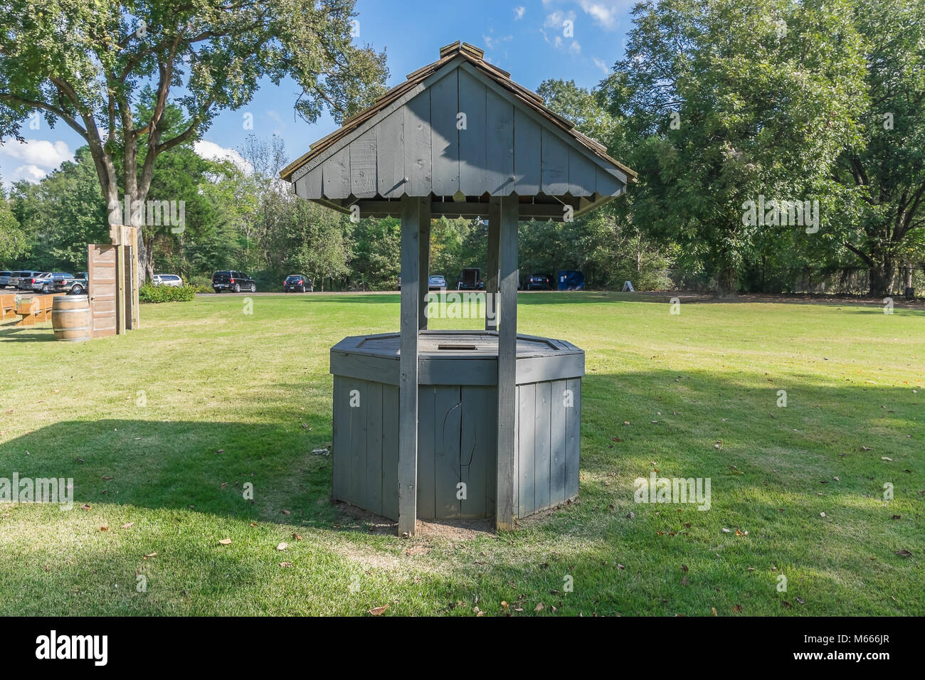 A traditional well constructed of wood Stock Photo - Alamy