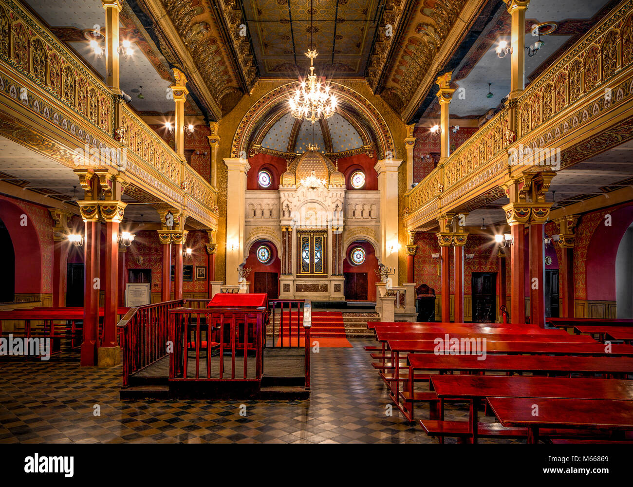 Tempel Synagogue in Kazimierz - old jewish district in Krakow Stock ...