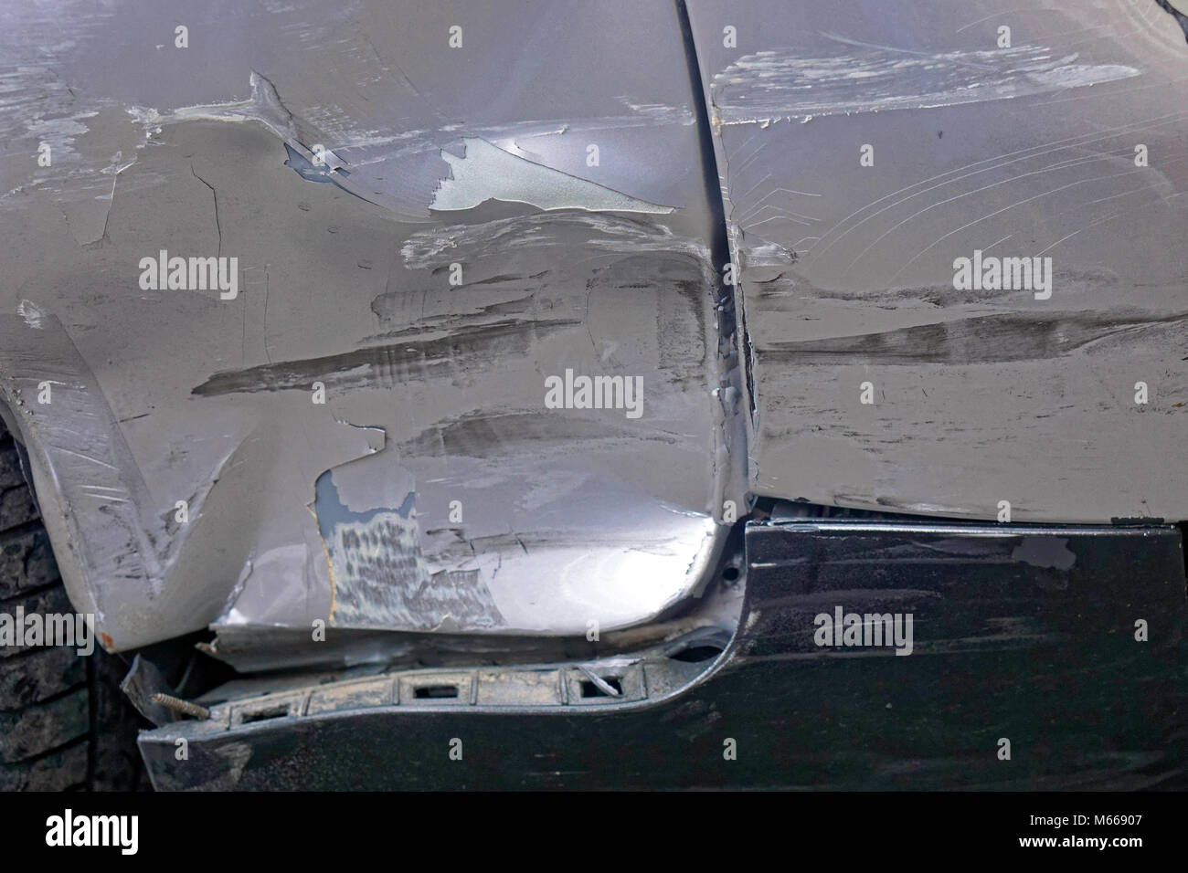 Car body dent damage traffic accident Stock Photo - Alamy