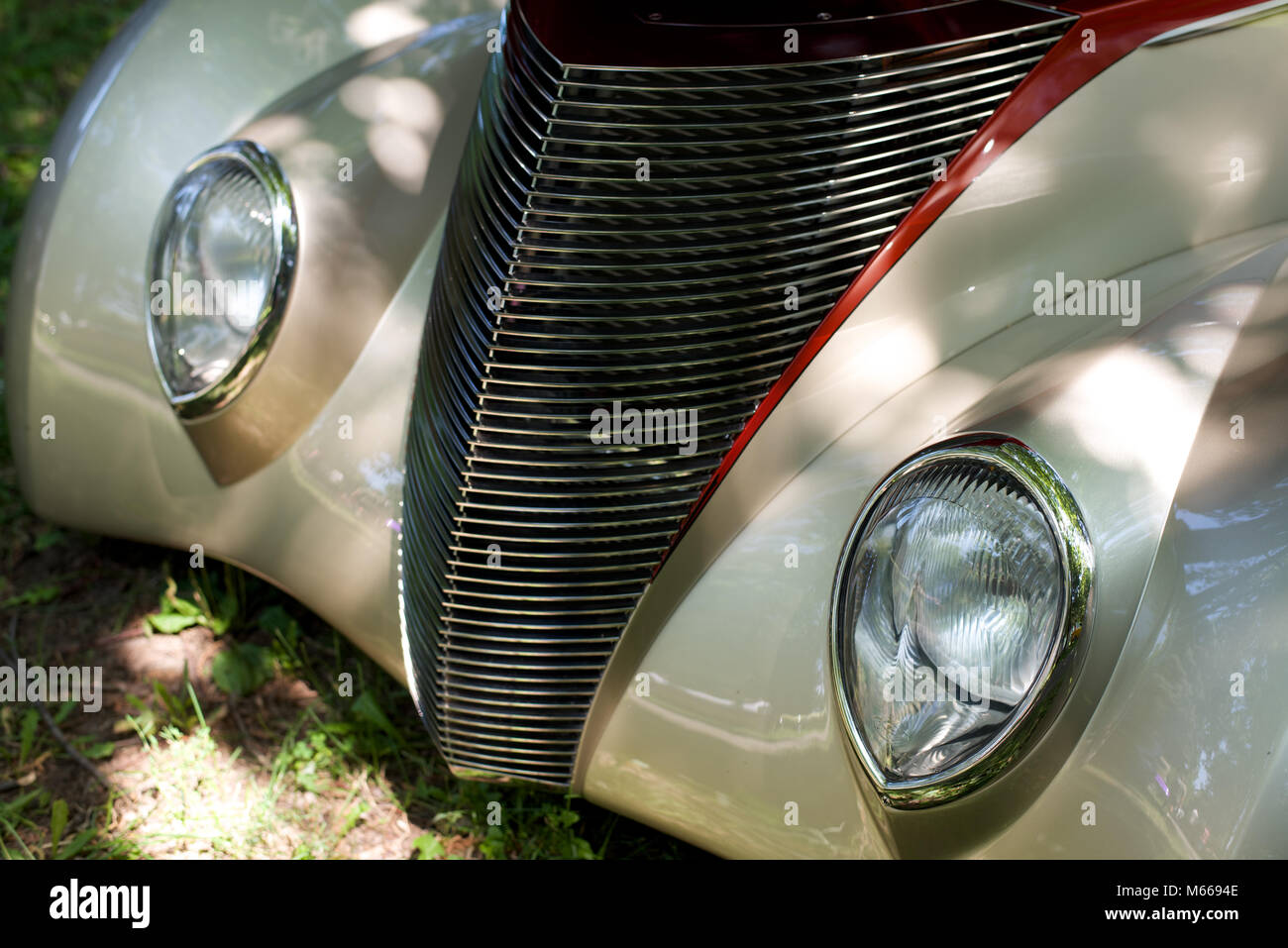 Distinctive front end design on a Hot-Rod Stock Photo - Alamy