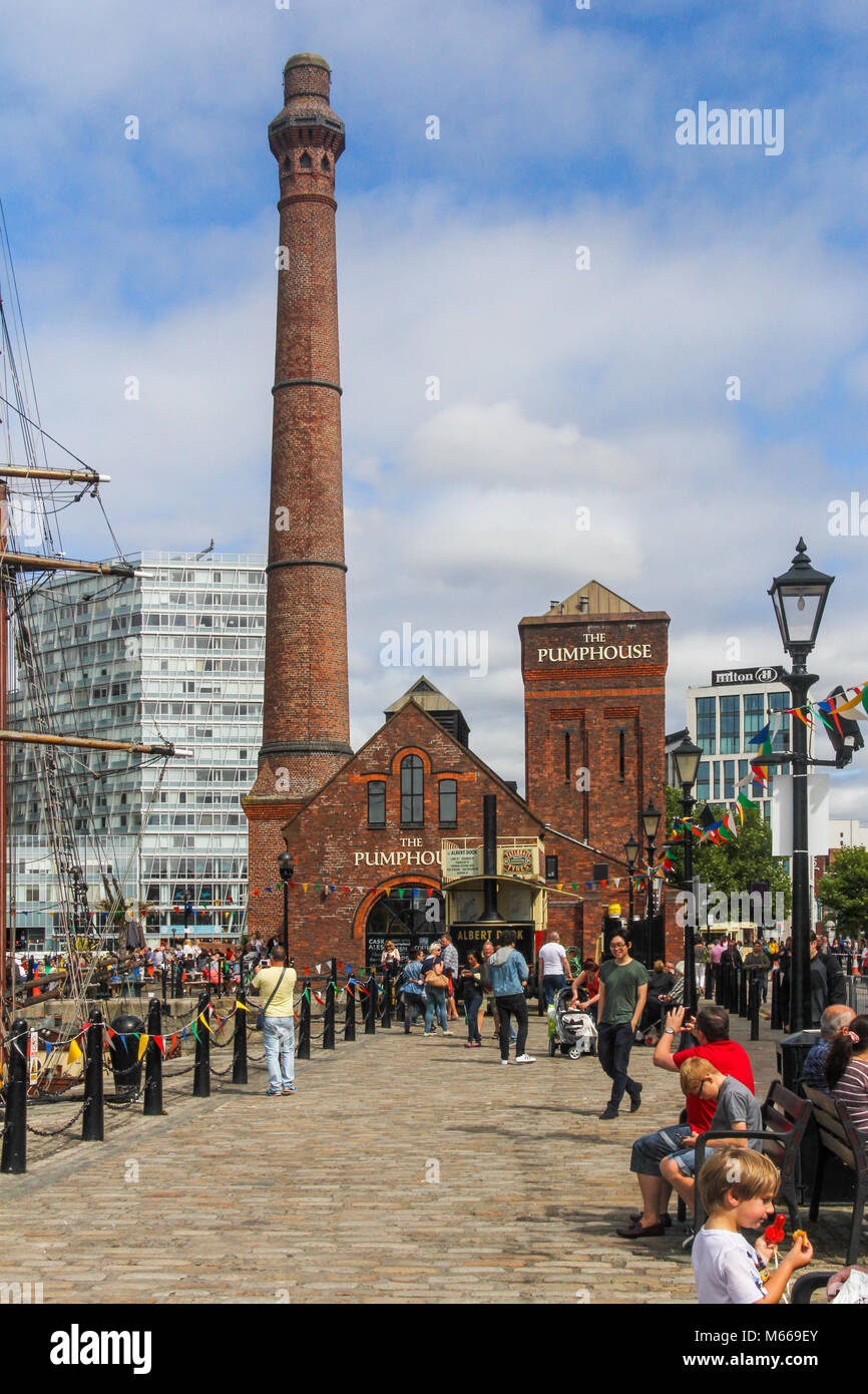 The restored Pump House pub and restaurant, Albert Dock, Liverpool ...