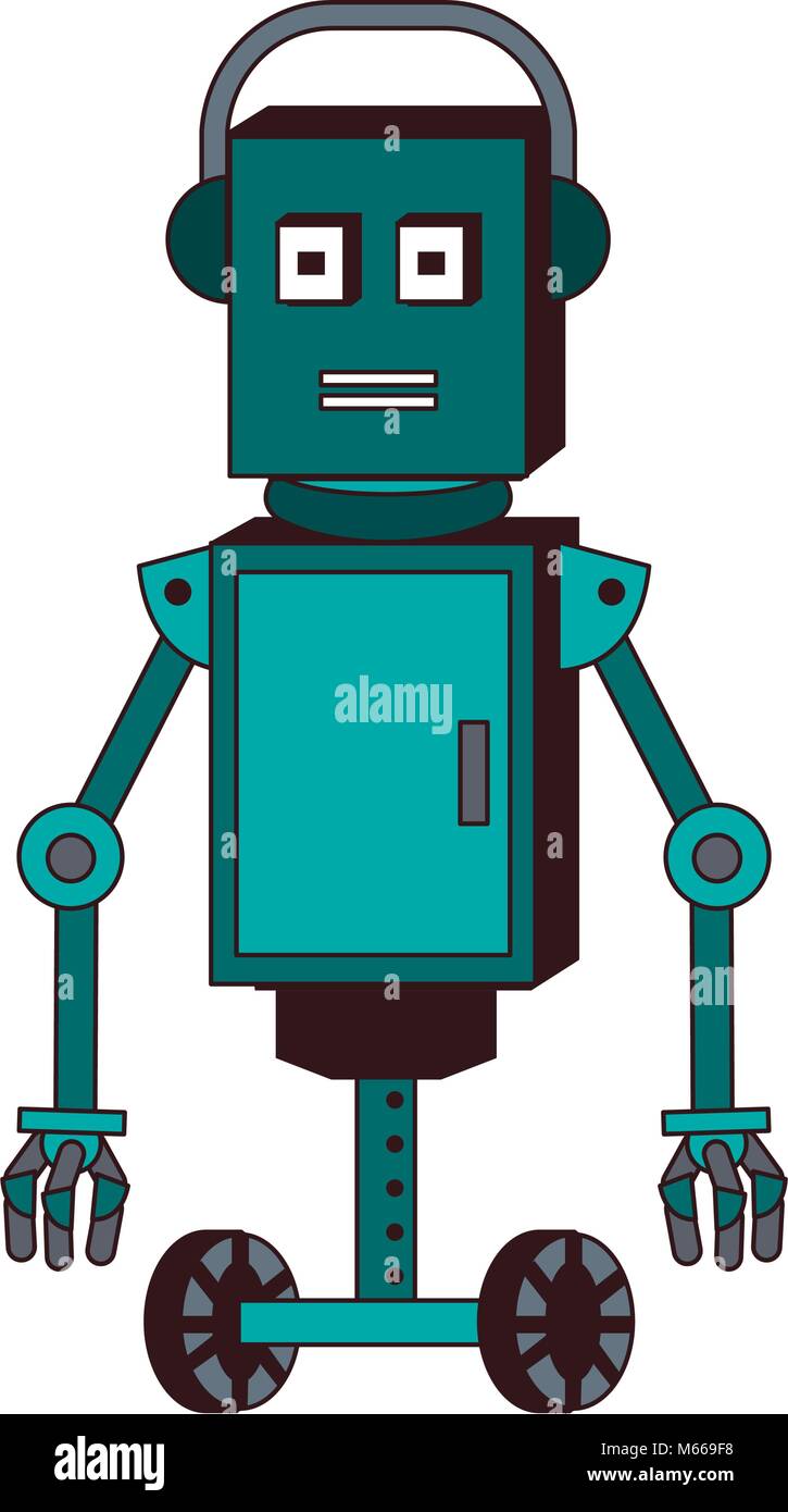Funny robot cartoon Stock Vector Image & Art - Alamy