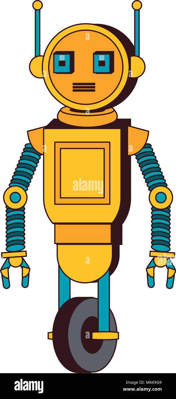 Funny robot cartoon Stock Vector Image & Art - Alamy