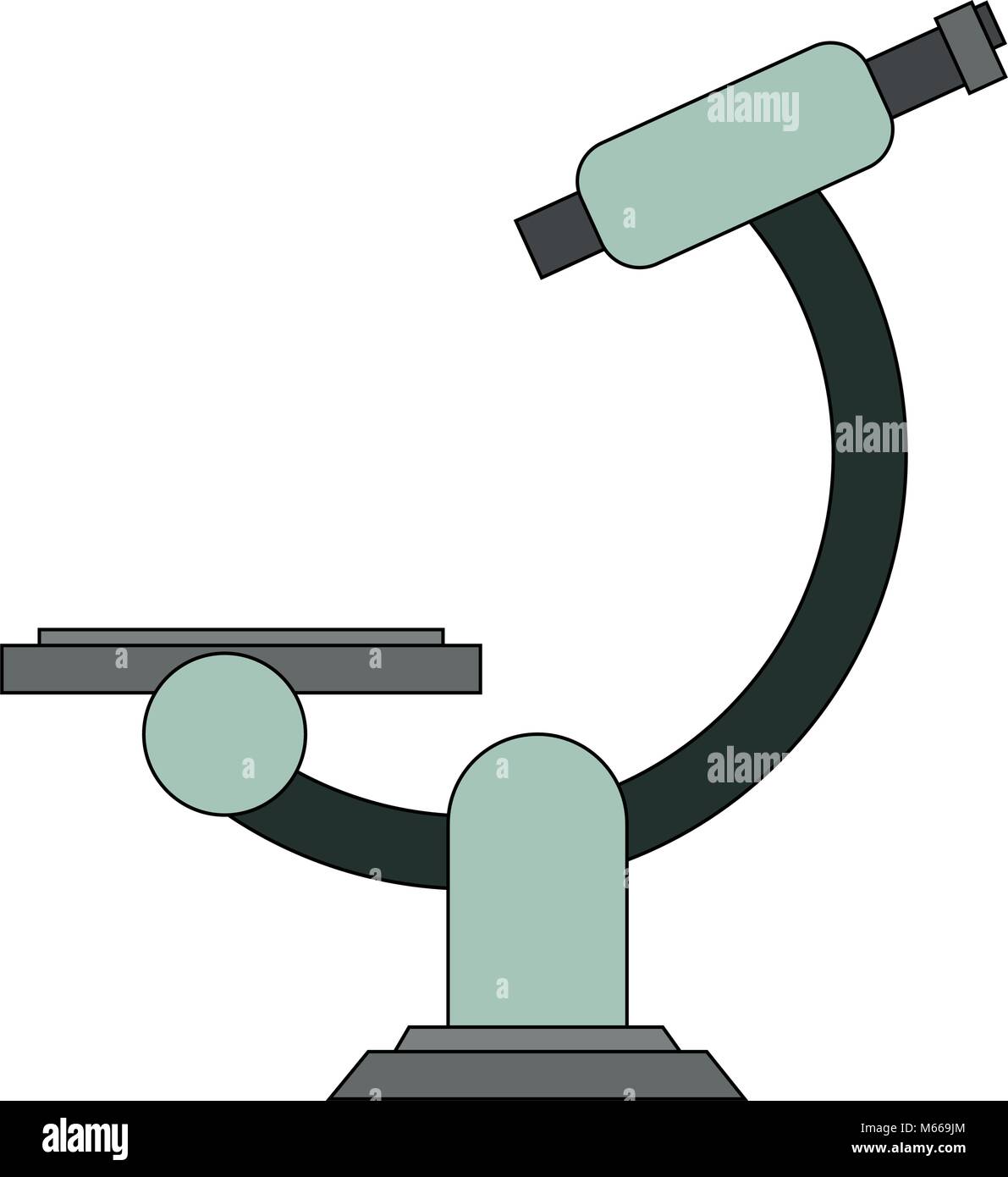Microscope scientific tool Stock Vector Image & Art - Alamy