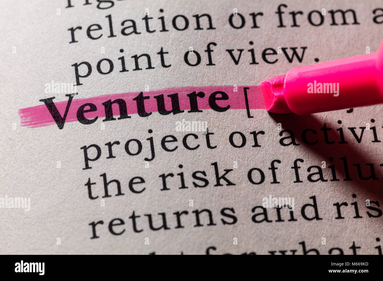 Fake Dictionary, Dictionary definition of the word Venture. including ...