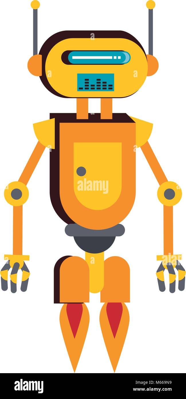 Funny robot cartoon Stock Vector Image & Art - Alamy