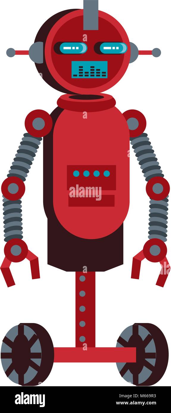 Funny robot cartoon Stock Vector Image & Art - Alamy
