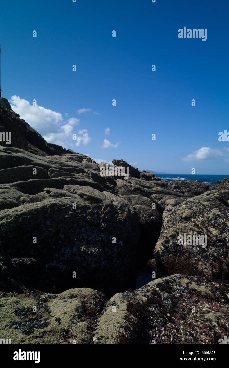 Death Coast with lighthouse in Galicia Stock Photo - Alamy