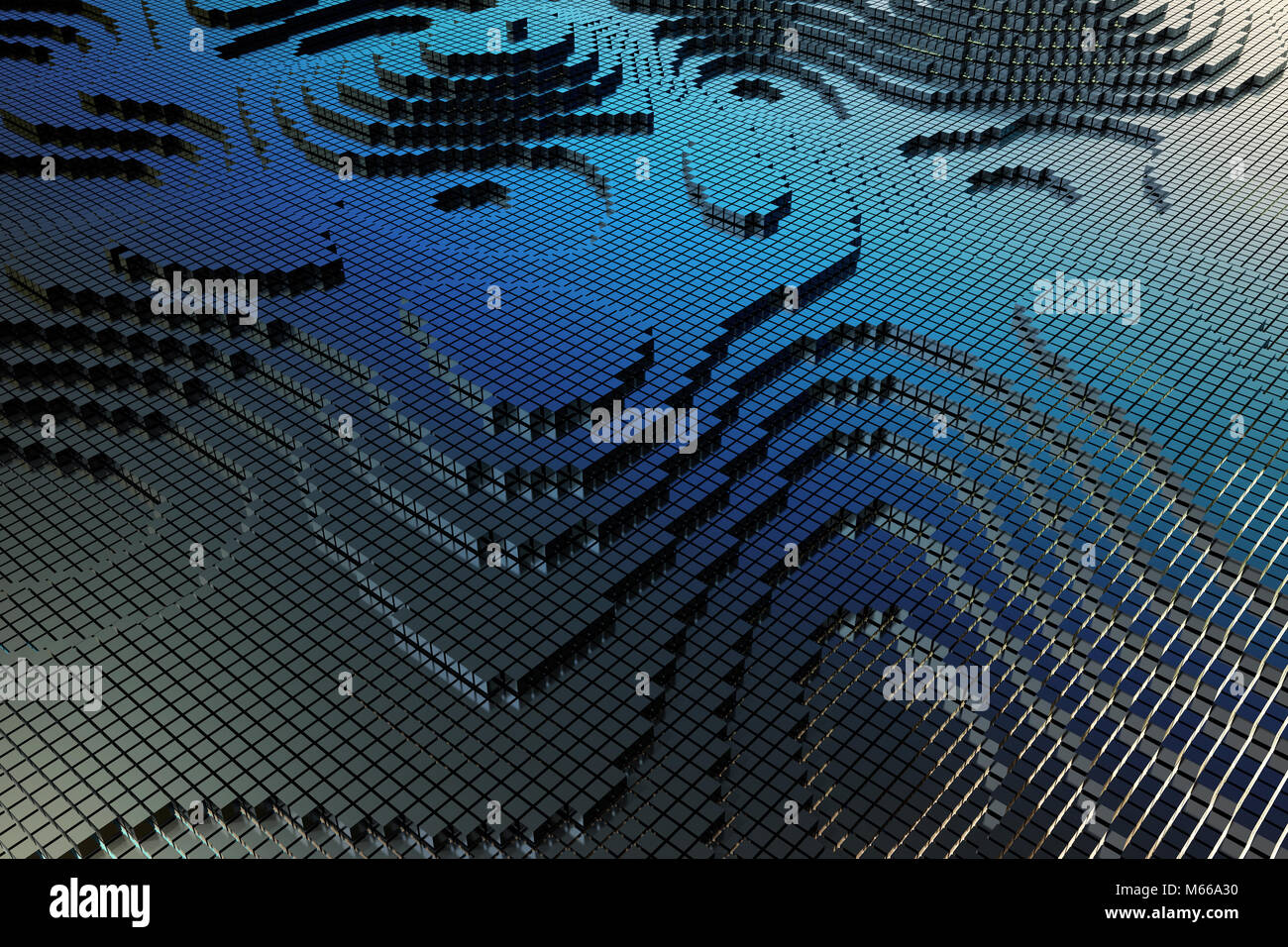 Three-dimensional technology background, digital technology Stock Photo ...