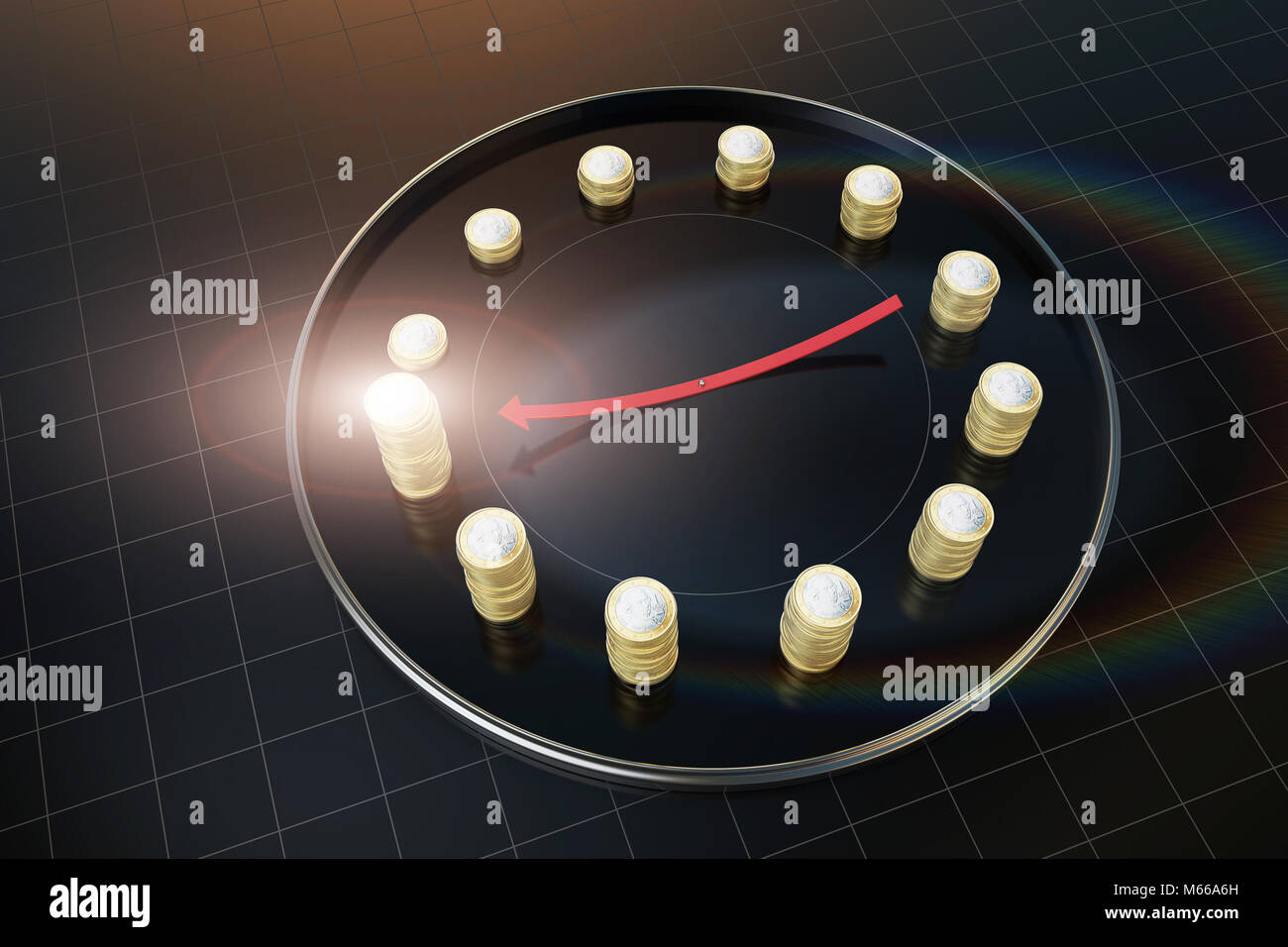 The accumulation of time, time is money and wealth Stock Photo - Alamy