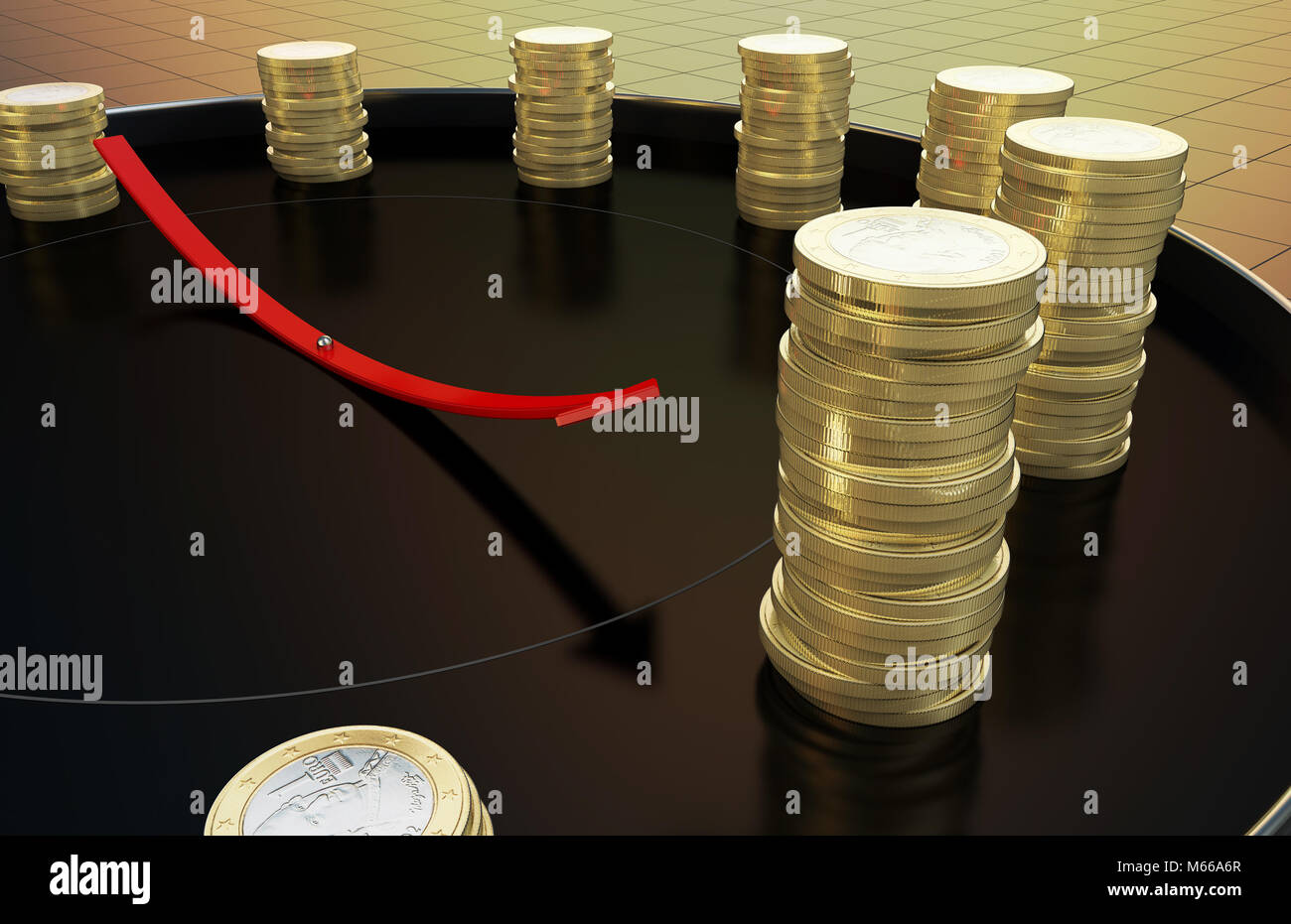 The accumulation of time, time is money and wealth Stock Photo - Alamy
