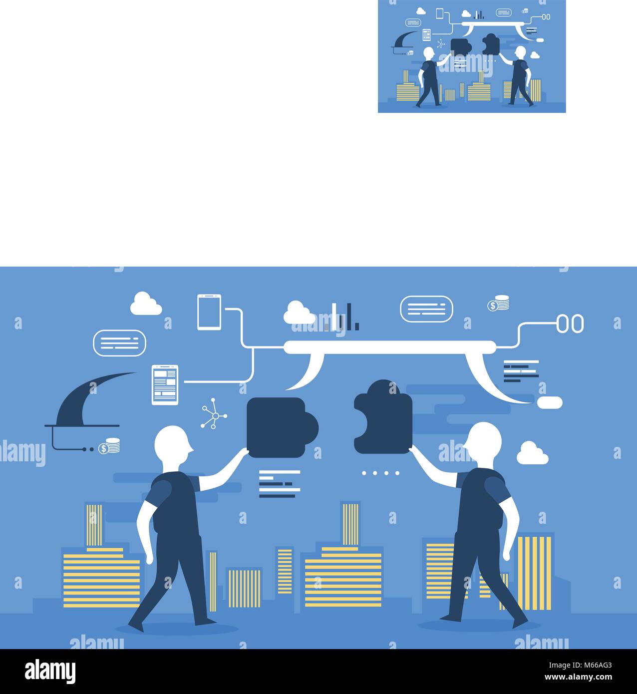 The Contemporary Business System background Stock Vector Image & Art ...