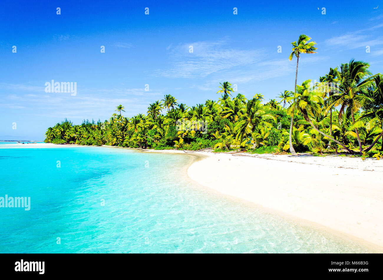 One Foot Island, Aitutaki, Cook Islands Stock Photo - Alamy