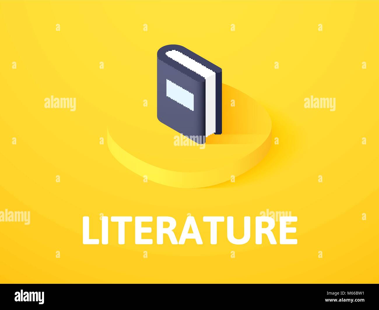 Literature concept icon library Stock Vector Images - Alamy