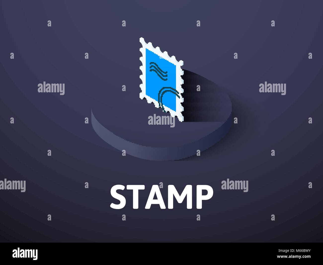 Stamp on color Stock Vector Images - Alamy