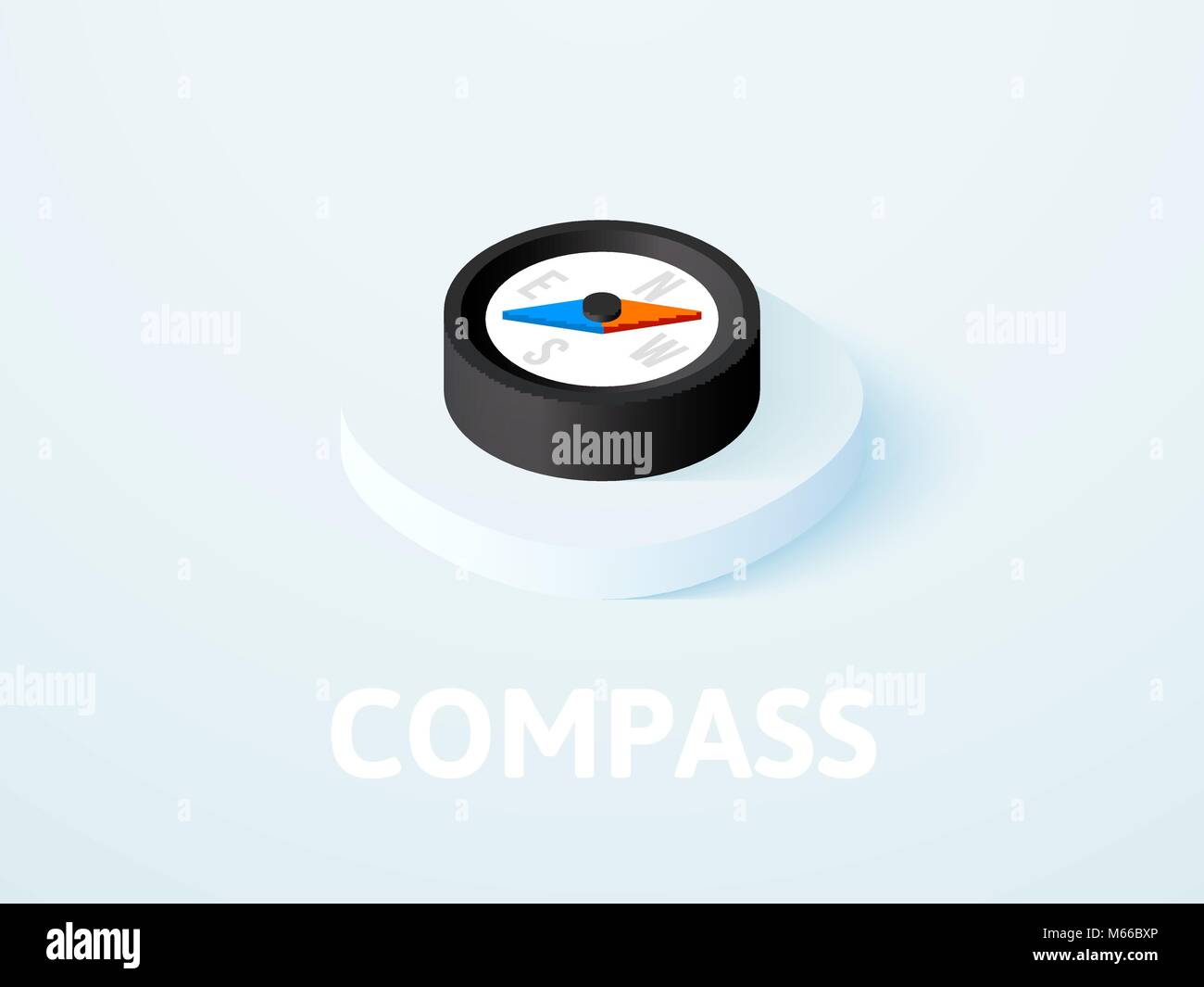 Round compass icon hi-res stock photography and images - Alamy