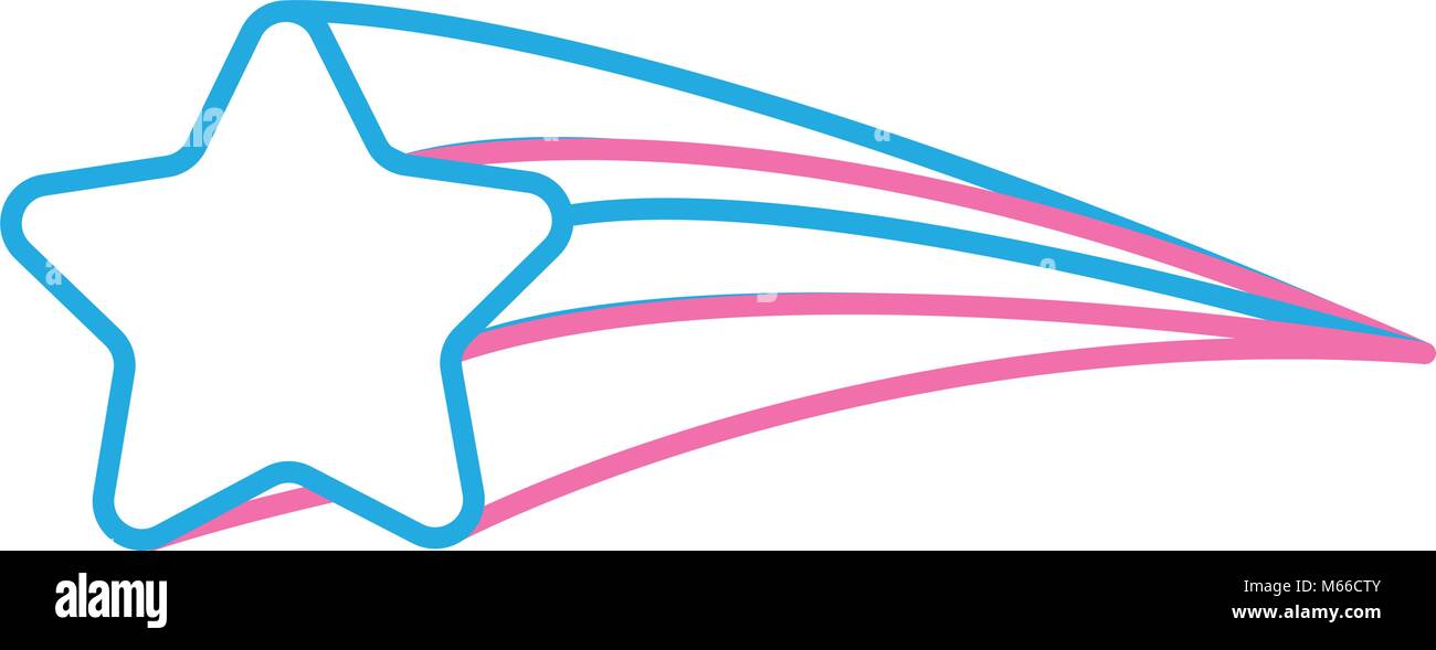 line shooting star shiny in the sky Stock Vector Image & Art - Alamy