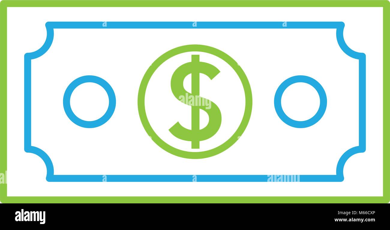 line dollar bill cash money icon Stock Vector Image & Art - Alamy