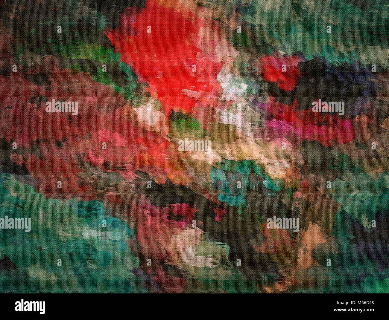 Abstract background of colored grunge texture of blurred paint smears ...