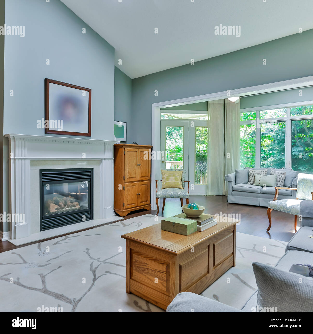 Living Room Interior Design in a new house Stock Photo - Alamy