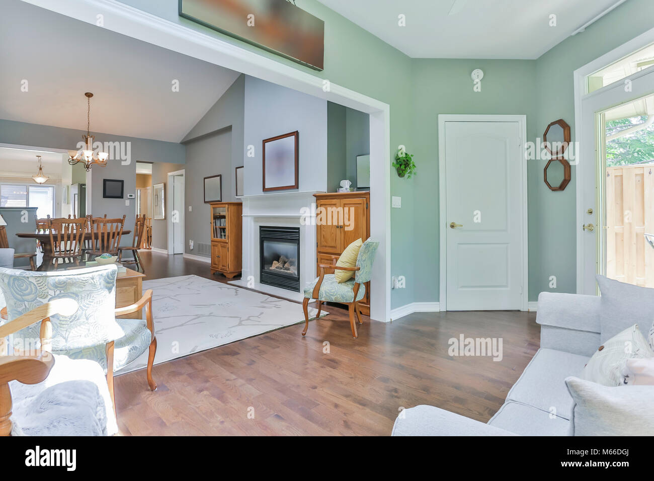 Living Room Interior Design in a new house Stock Photo - Alamy