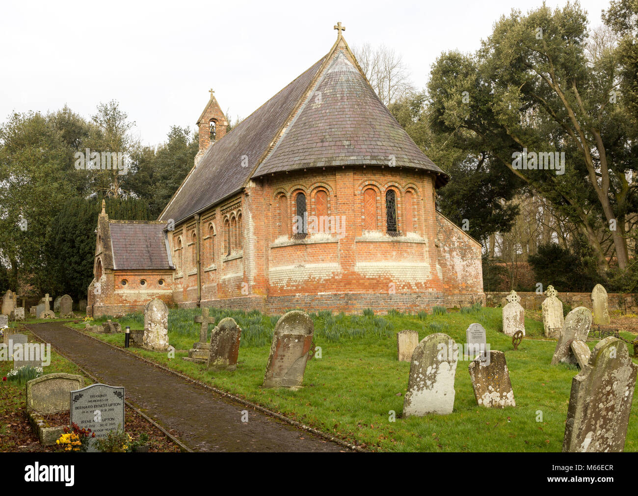 Holy Trinity Village parish church Oare, Wiltshire, England, UK built ...