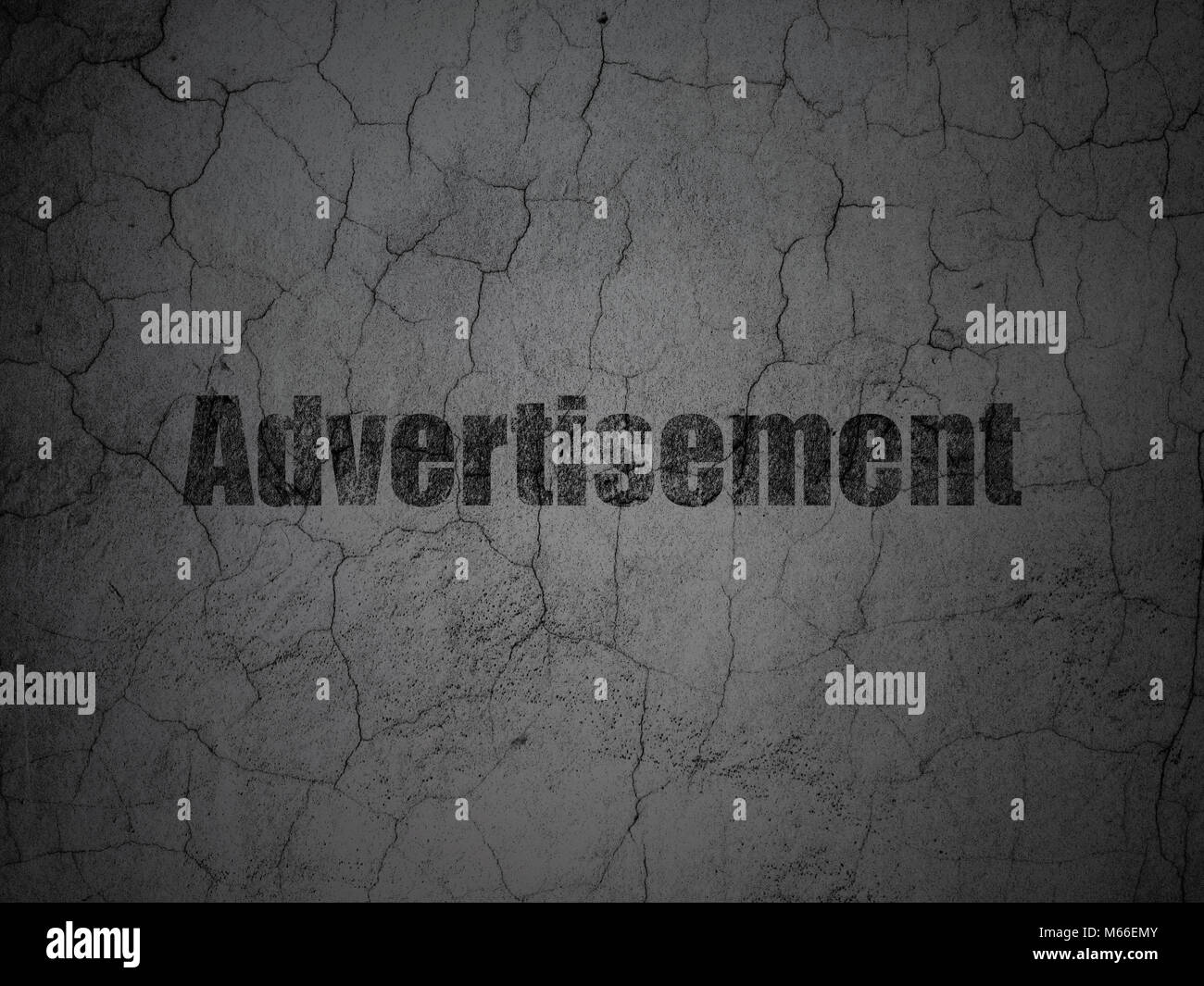 Advertising concept: Advertisement on grunge wall background Stock ...