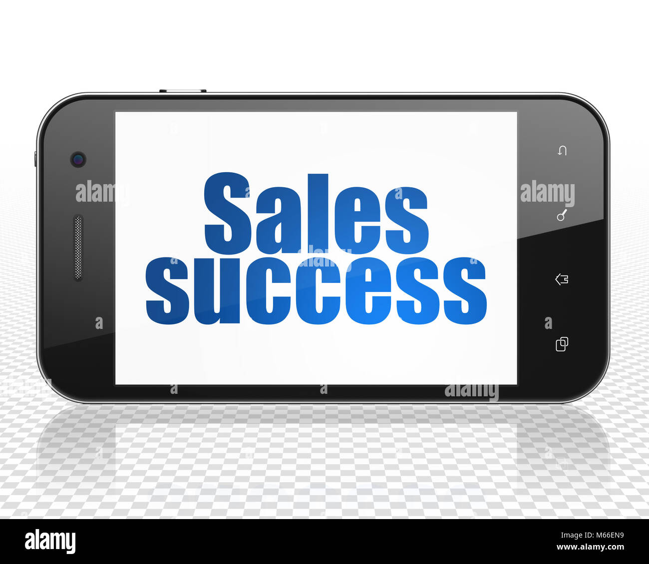 Marketing concept: Smartphone with Sales Success on display Stock Photo ...
