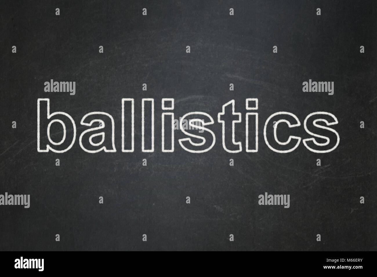 Science concept: Ballistics on chalkboard background Stock Photo - Alamy