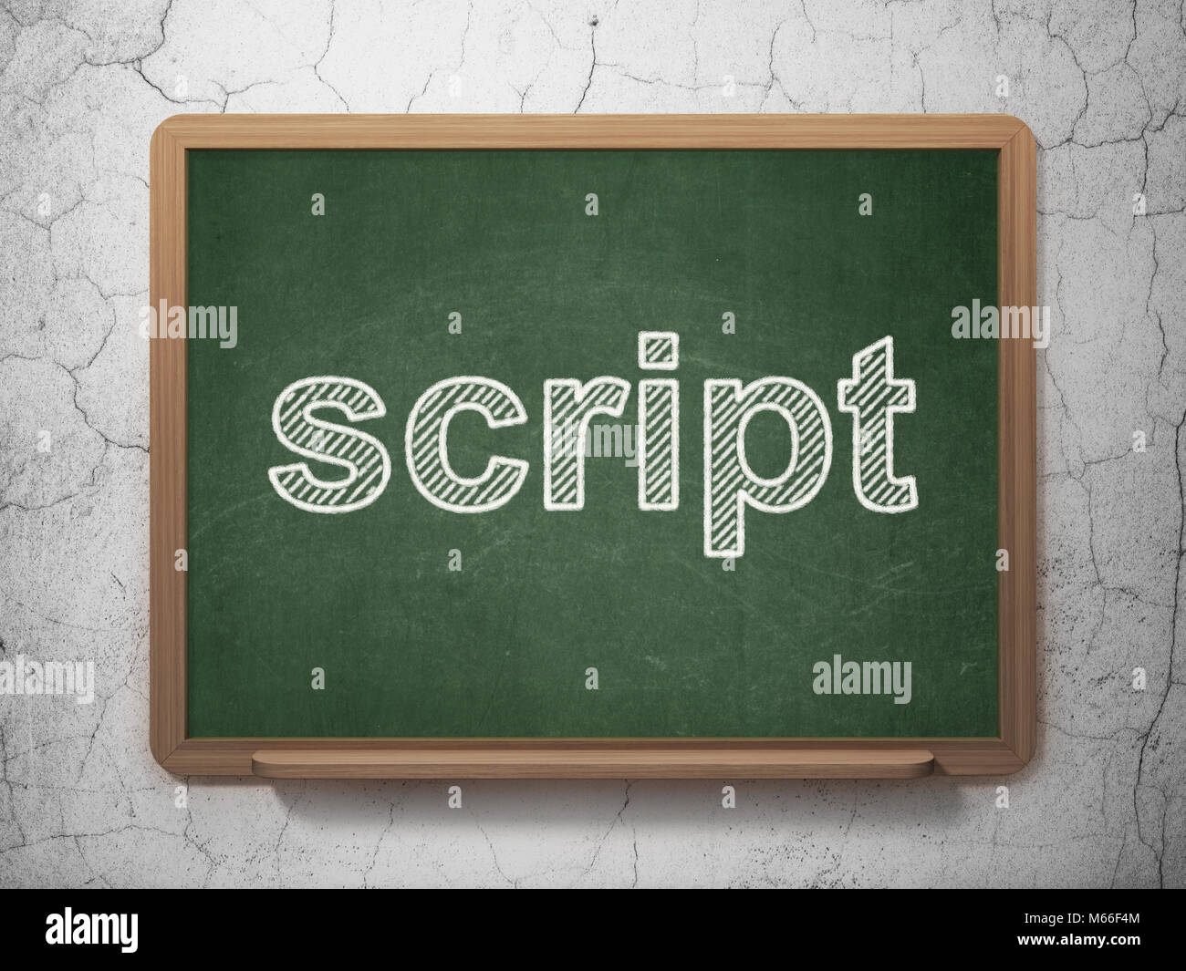Database concept: Script on chalkboard background Stock Photo - Alamy
