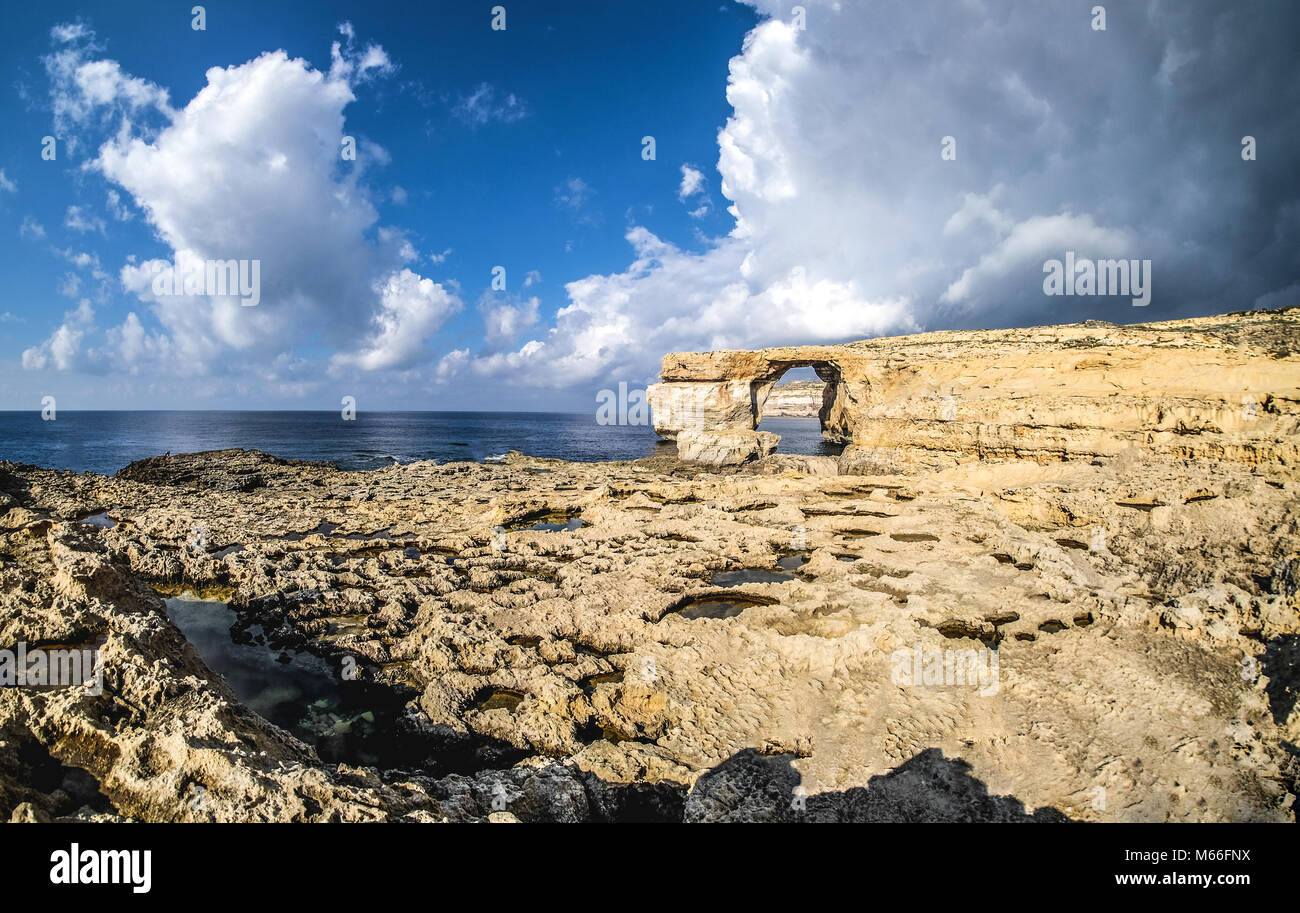 Azure window Malta on the island of Gozo Stock Photo - Alamy