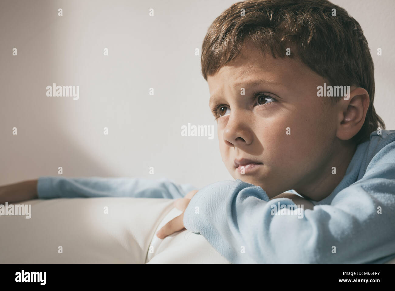 Portrait of a young sad boy. Concept of lonely Stock Photo - Alamy