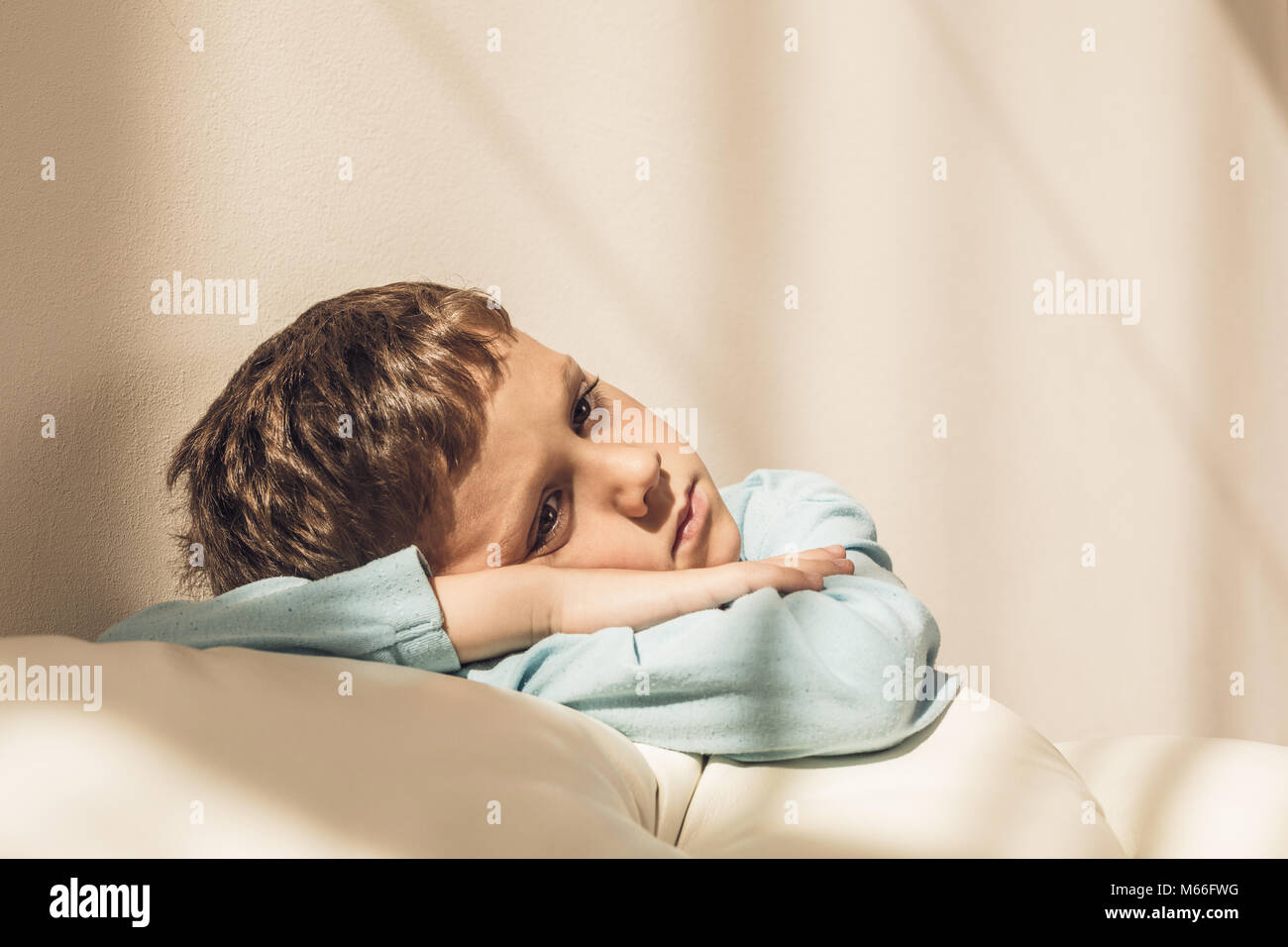 Portrait of a young sad boy. Concept of lonely Stock Photo - Alamy